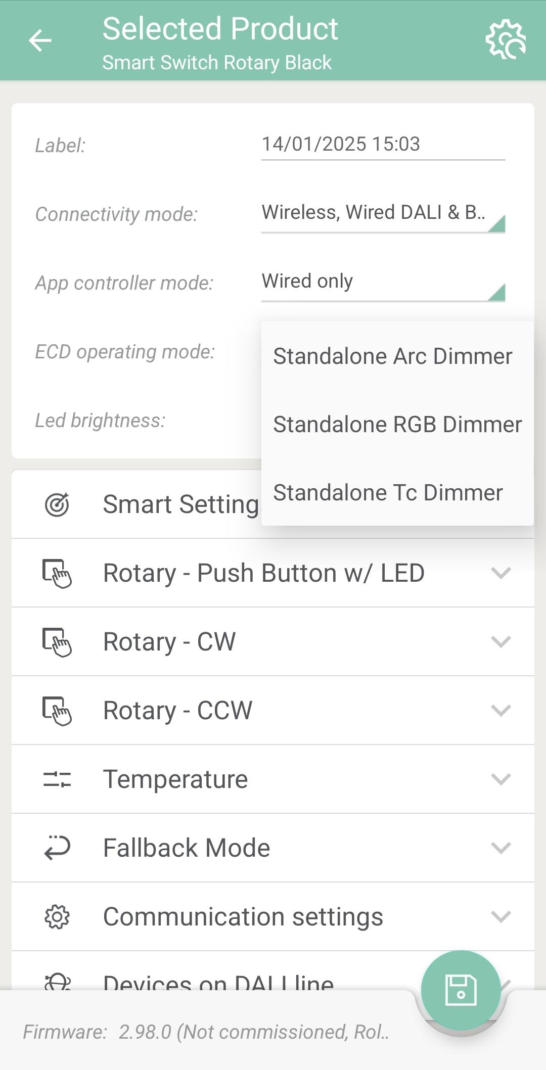 How to setup zc-ss-rot RGB control on a zencontrol controller – zencontrol