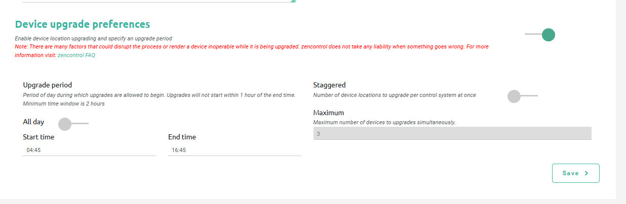 How to upgrade device firmware in the cloud – zencontrol