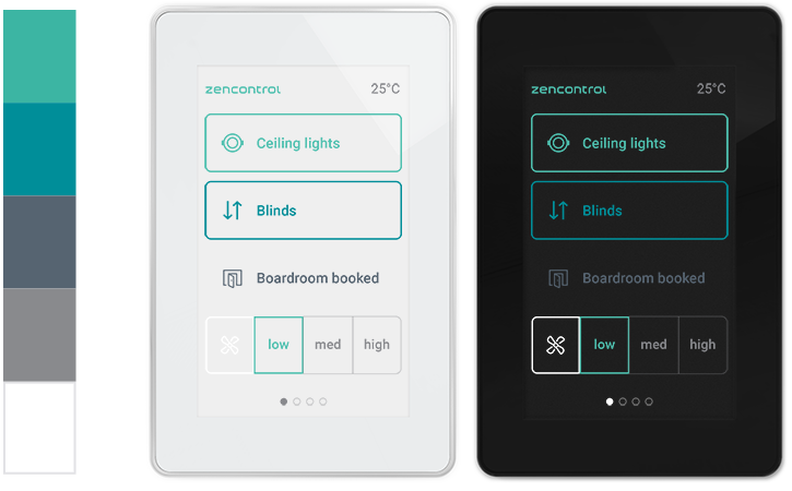 Suggested SSD Container/ Button Colour Schemes – zencontrol