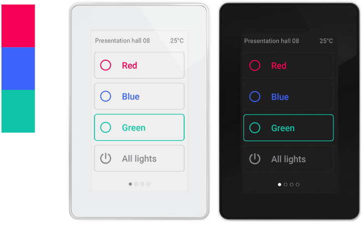 Suggested SSD Container/ Button Colour Schemes – zencontrol