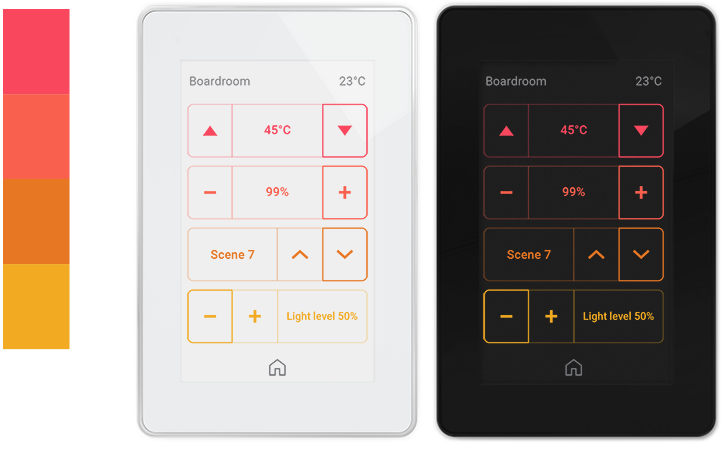 Suggested SSD Container/ Button Colour Schemes – zencontrol