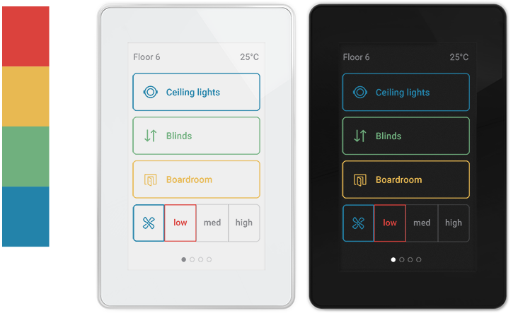 Suggested SSD Container/ Button Colour Schemes – zencontrol