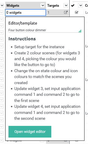 How to edit touchscreens in grid view – zencontrol