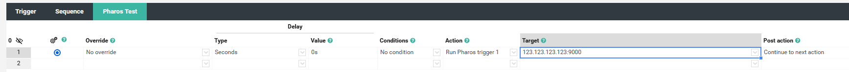 How to trigger Pharos triggers from a Sequence – zencontrol
